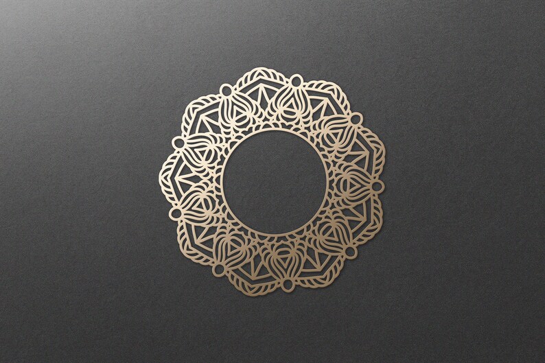 Mandala Monogram Frame Svg. Digital SVG PNG DXF Files for Vinyl/paper ...