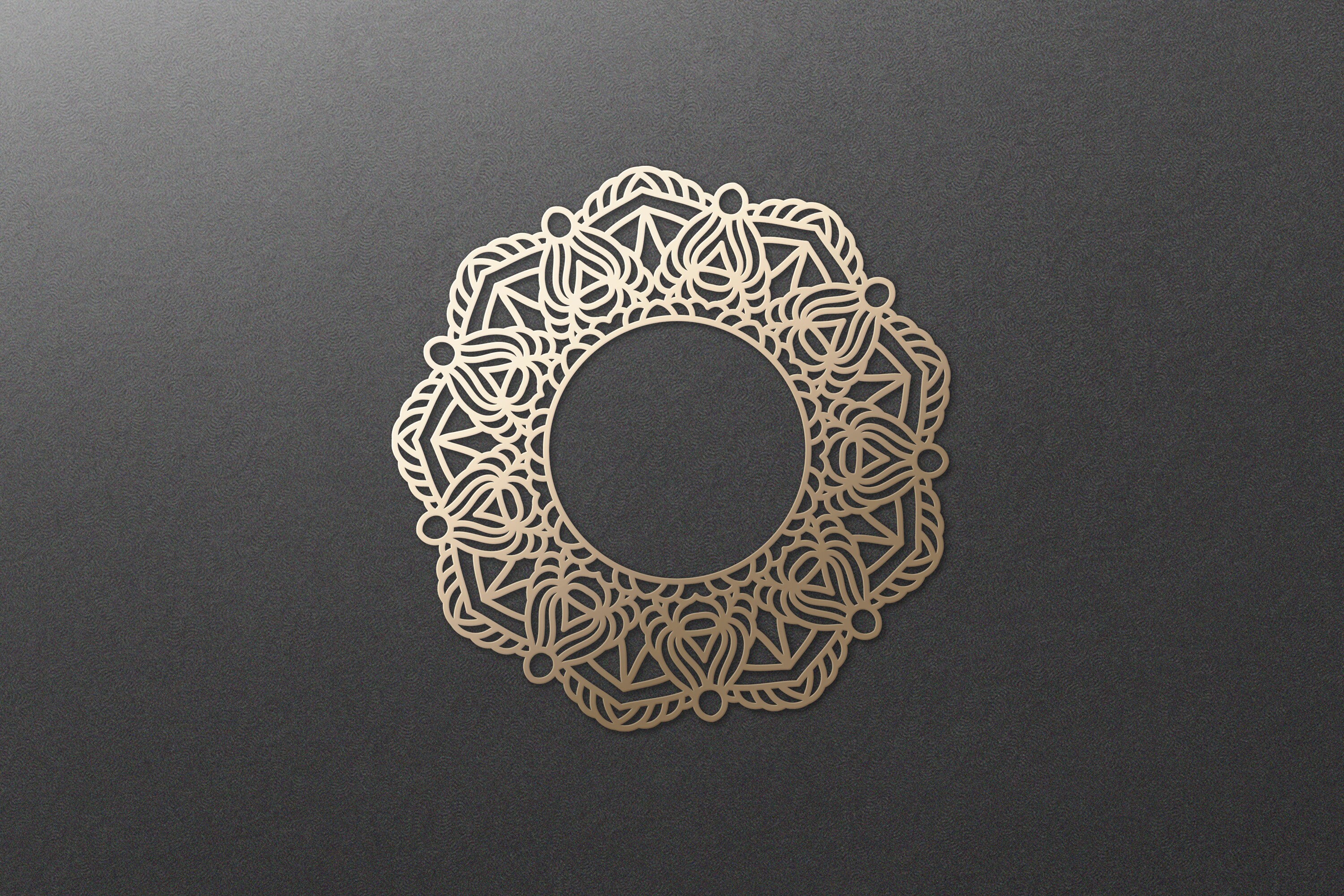 Mandala Monogram Frame Svg. Digital SVG PNG DXF Files for Vinyl/paper ...