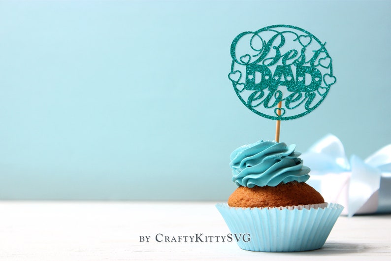 Best Dad Ever Svg. 3D Cake Topper Svg. Best Father Ever Svg. Digital ...