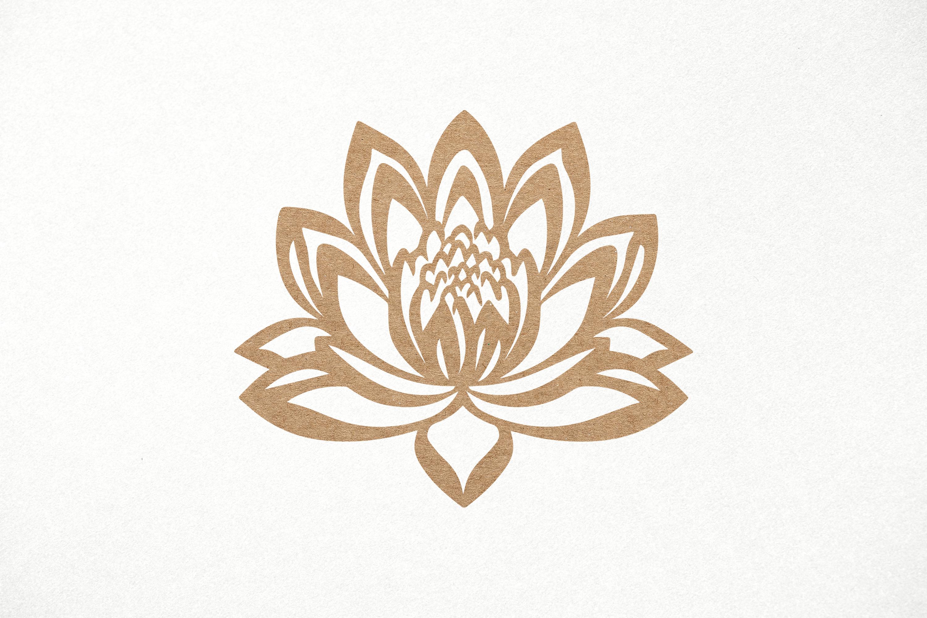 Loto SVG. Flor de loto Svg. Archivos digitales SVG PNG DXF para vinilo ...