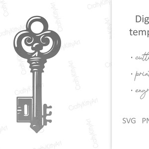 Key Svg. Antique Key Svg. Digital SVG PNG DXF Files for Vinyl/paper ...