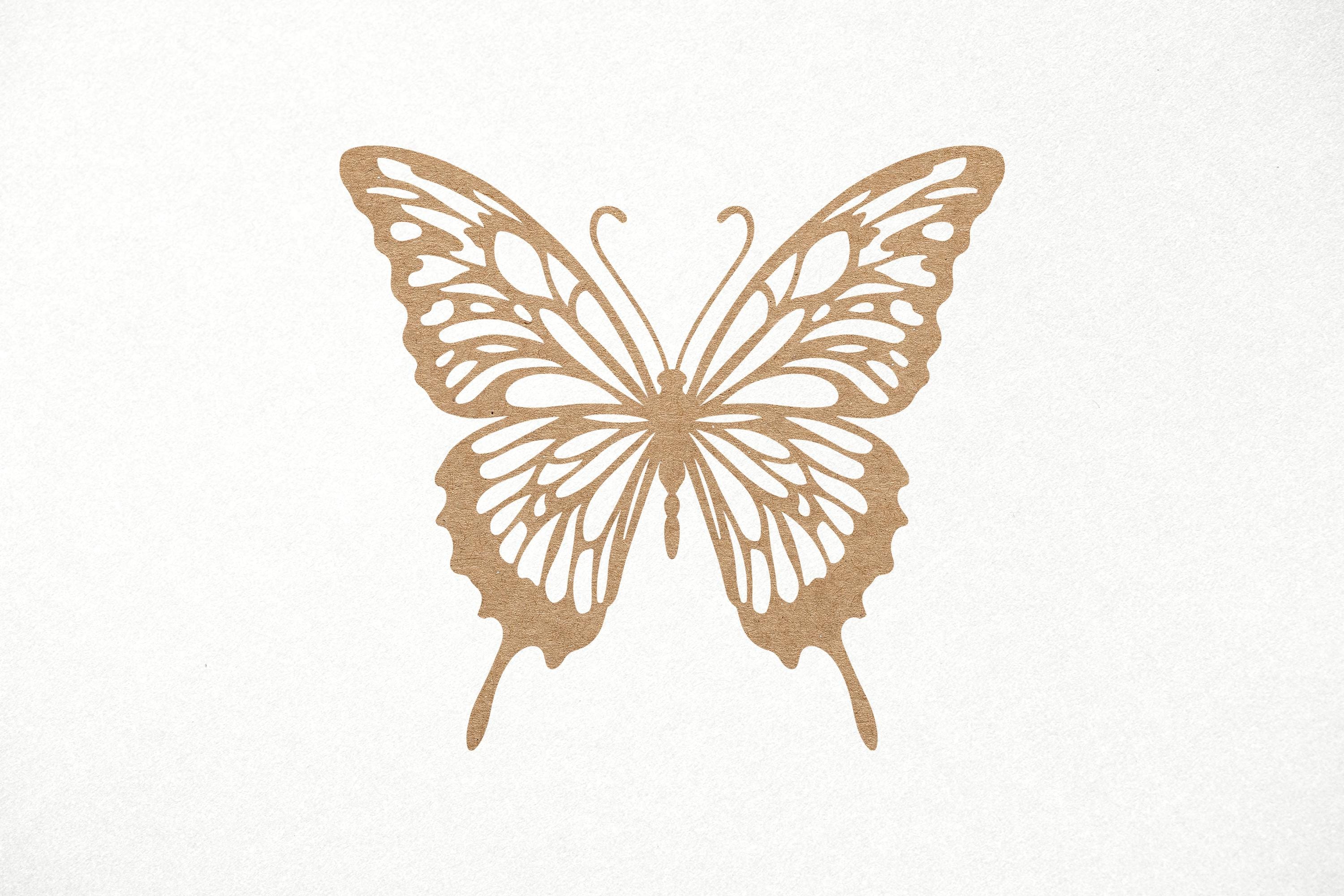 Butterfly Laser Cut Svg File. Butterfly Papercut Svg. Digital SVG PNG ...
