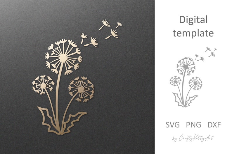 Dandelion Svg. Dandelion Flowers Svg Bundle. Digital SVG PNG DXF for ...