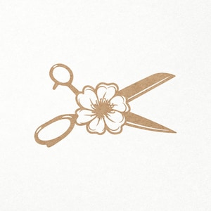 Scissors Svg. Floral Scissors Svg. Flower Scissors Svg. Digital SVG PNG ...