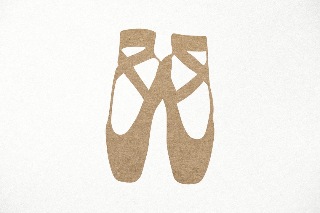 Ballerina Shoes Svg. Ballet Pointe Shoes Svg Silhouette. Digital SVG ...