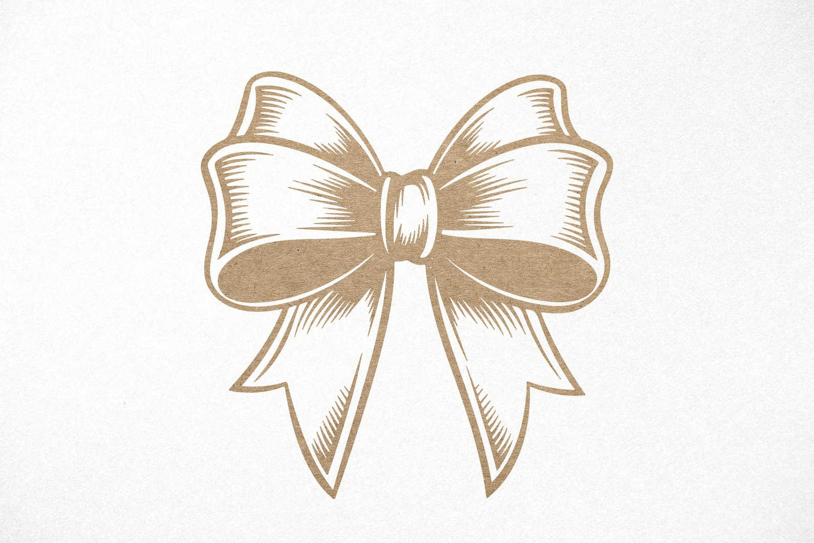 Bow Svg File. Coquette Ribbon Bow Laser Engraving Template. Digital SVG ...