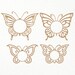 Butterfly Monogram Frame Svg. Butterflies Svg Laser Cut Papercut Bundle ...