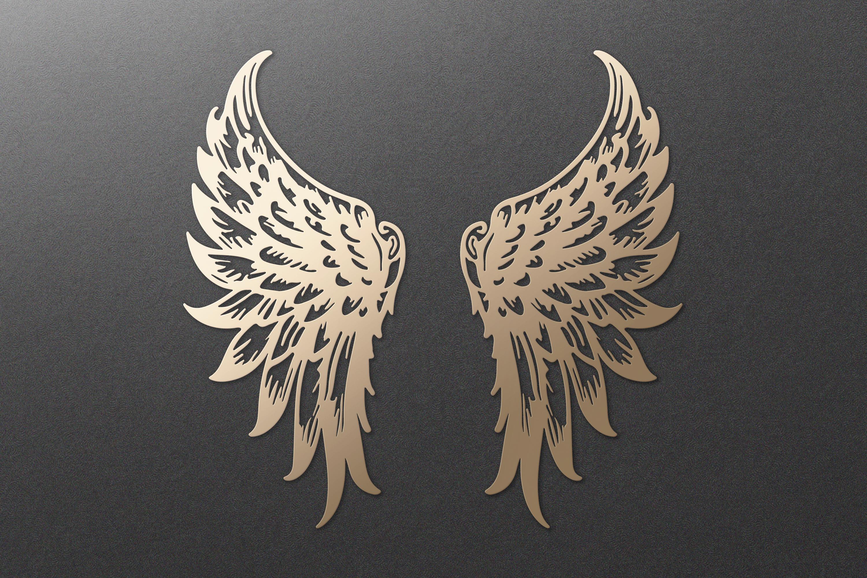 Angel Wings Svg. Wings Laser Cut Svg. Digital SVG PNG DXF Files for ...