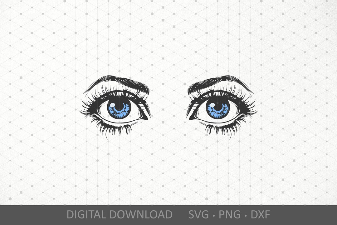 Woman Eyes Svg. Beautiful Eye Shape Svg. Digital SVG PNG DXF Files for ...