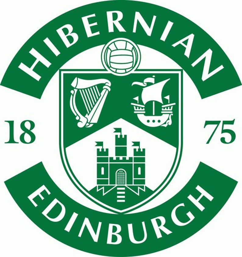 FC Hibernian Edinburgh Badge Wall Art Vinyl Decal Sticker | Etsy
