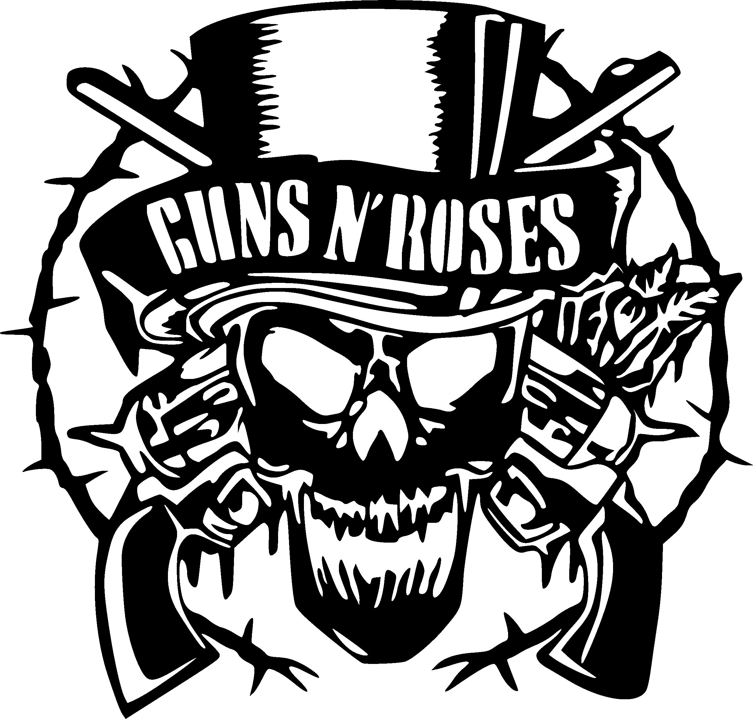 Guns N' Roses Rock Band Wall Art Vinyl Sticker Mural Decal | Etsy