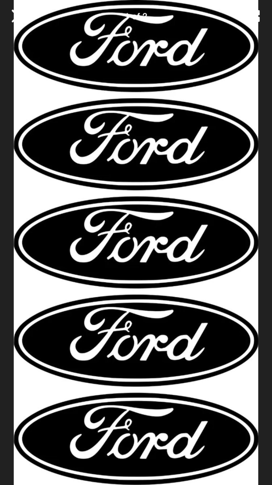 5x ford Oval Logo Sticker Vinyl Decal Badge Car Decal Fiesta Focus ...
