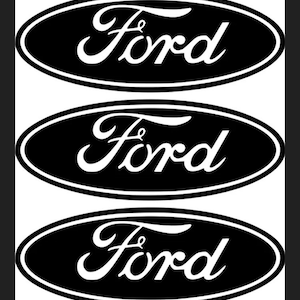 5x ford Oval Logo Sticker Vinyl Decal Badge Car Decal Fiesta Focus ...