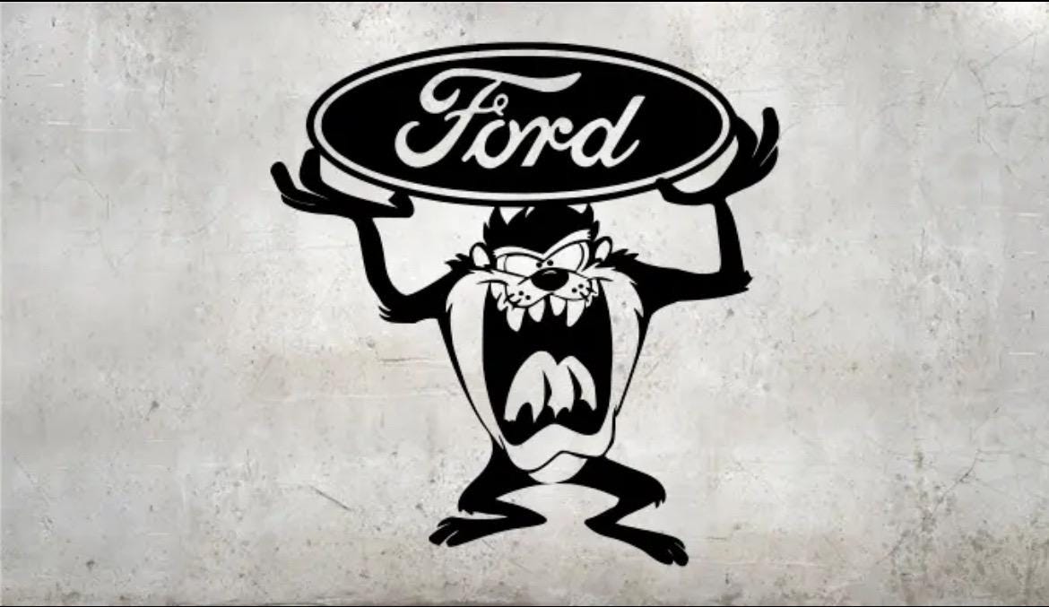TAZ RACING STICKERS Funny Car Window Ford Vinyl Decals Bumper - Etsy