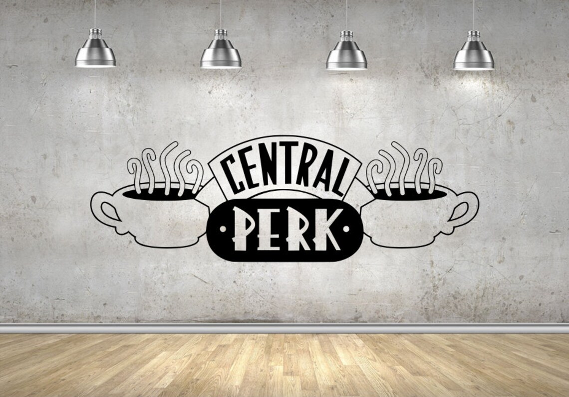 Central Perk Logo FRIENDS TV Show Vinyl Art Stickers Walls | Etsy