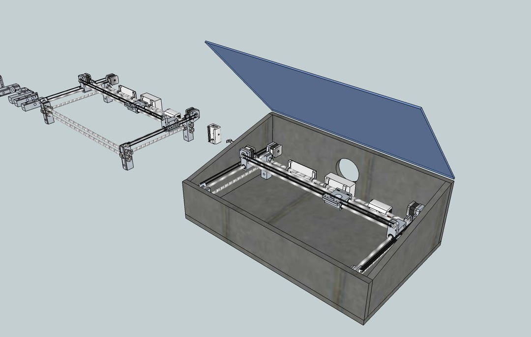 Laser Engraver - Cutter 3D Model Sketchup - Etsy