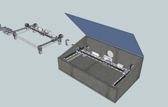 Laser Engraver Cutter 3D Model Sketchup | Etsy Australia