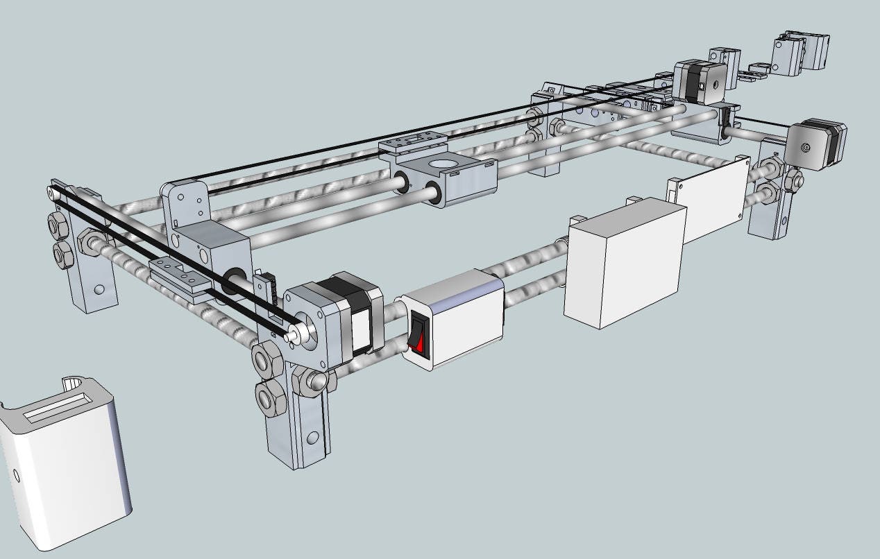 Laser Engraver - Cutter 3D Model Sketchup - Etsy