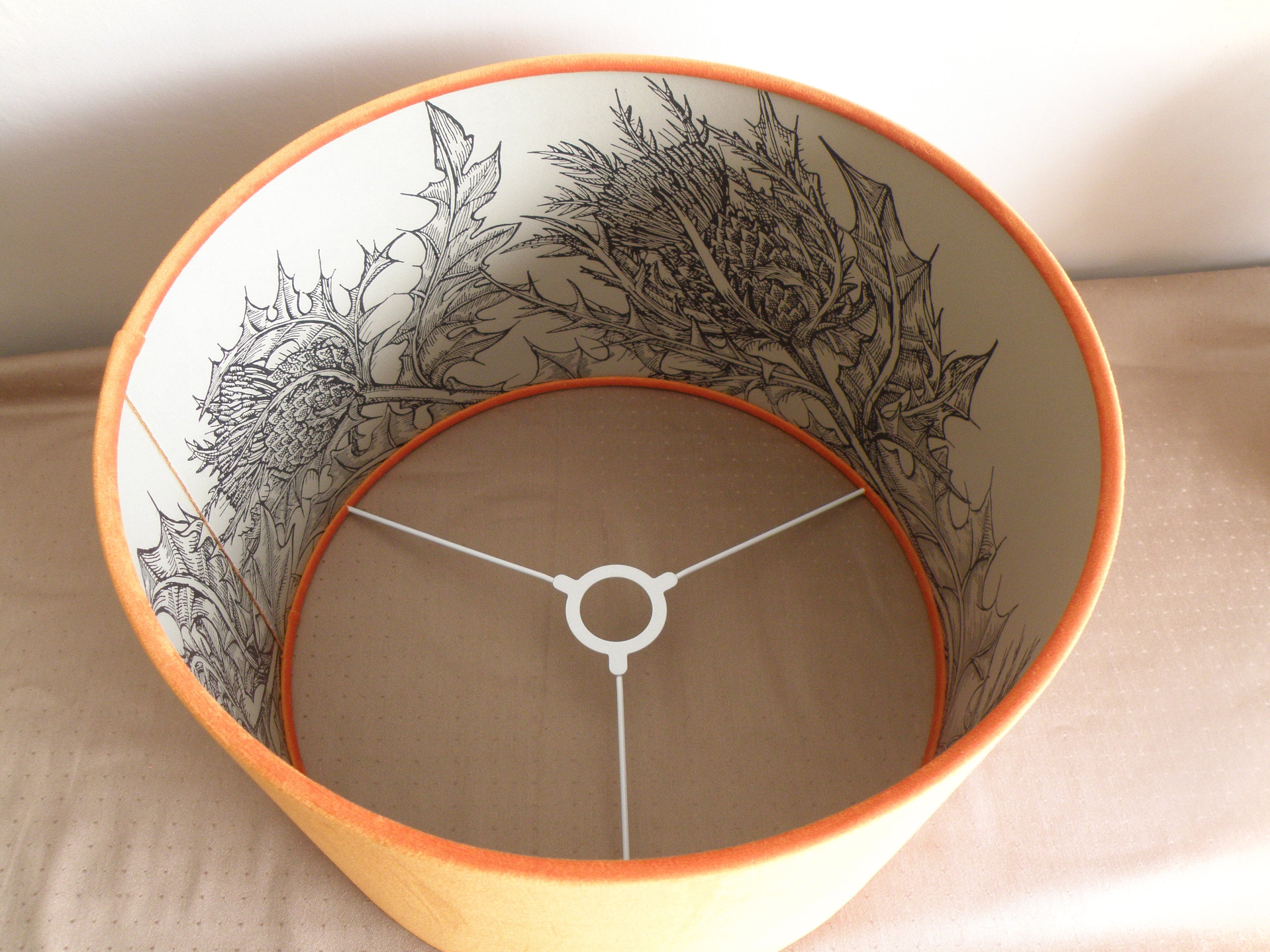 Bespoke Timorous Beasties Thistle and Velvet Lampshades 30, 35, 40, 50 ...