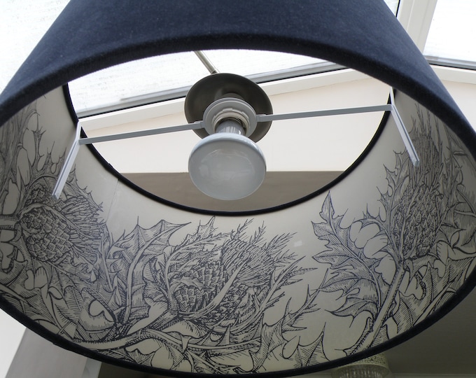 Bespoke Timorous Beasties Thistle and Velvet Lampshades 30, 35, 40, 50 ...