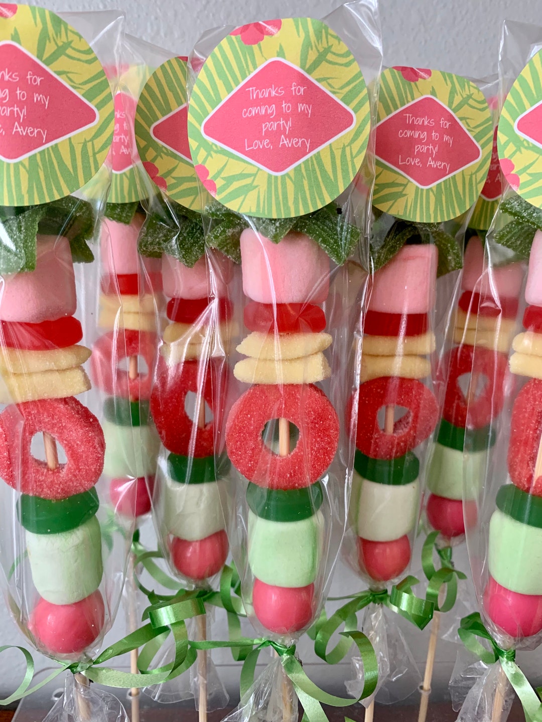4 Luau Candy Kabobs - Etsy