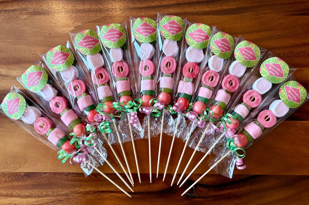 Luau Candy Kabob Sets (4) - Etsy