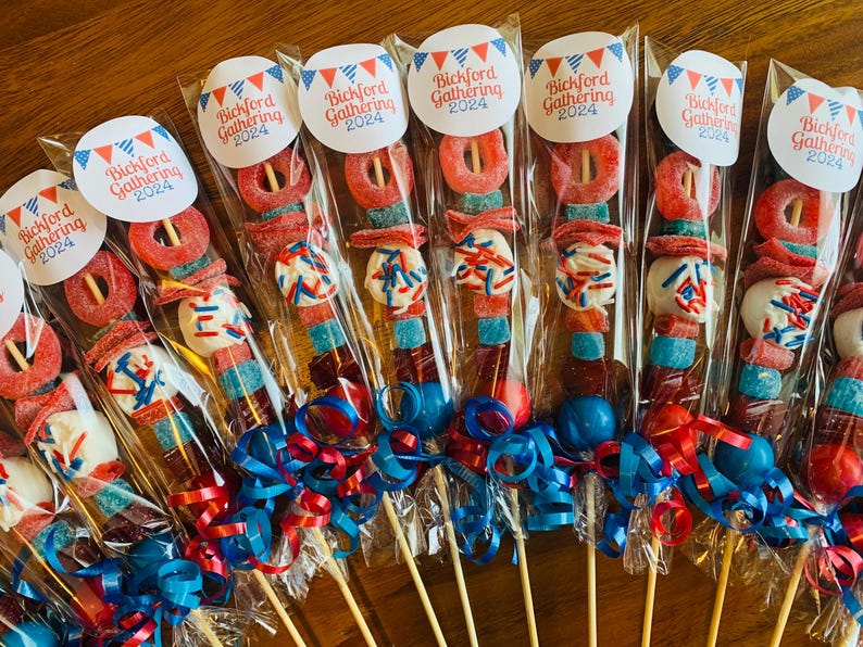 4 Holiday Candy Kabobs - Etsy