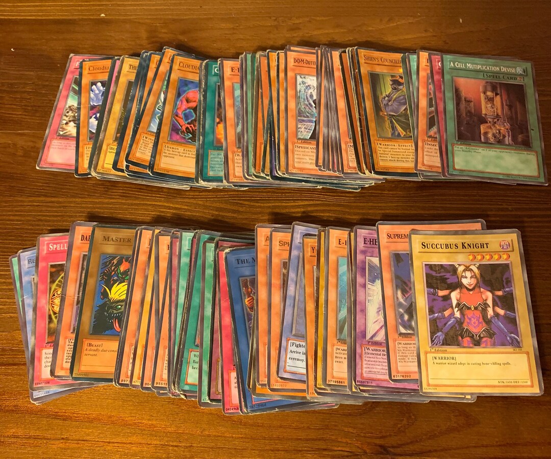 A Lot yu Gi Oh Playing Cards. First Edition. - Etsy