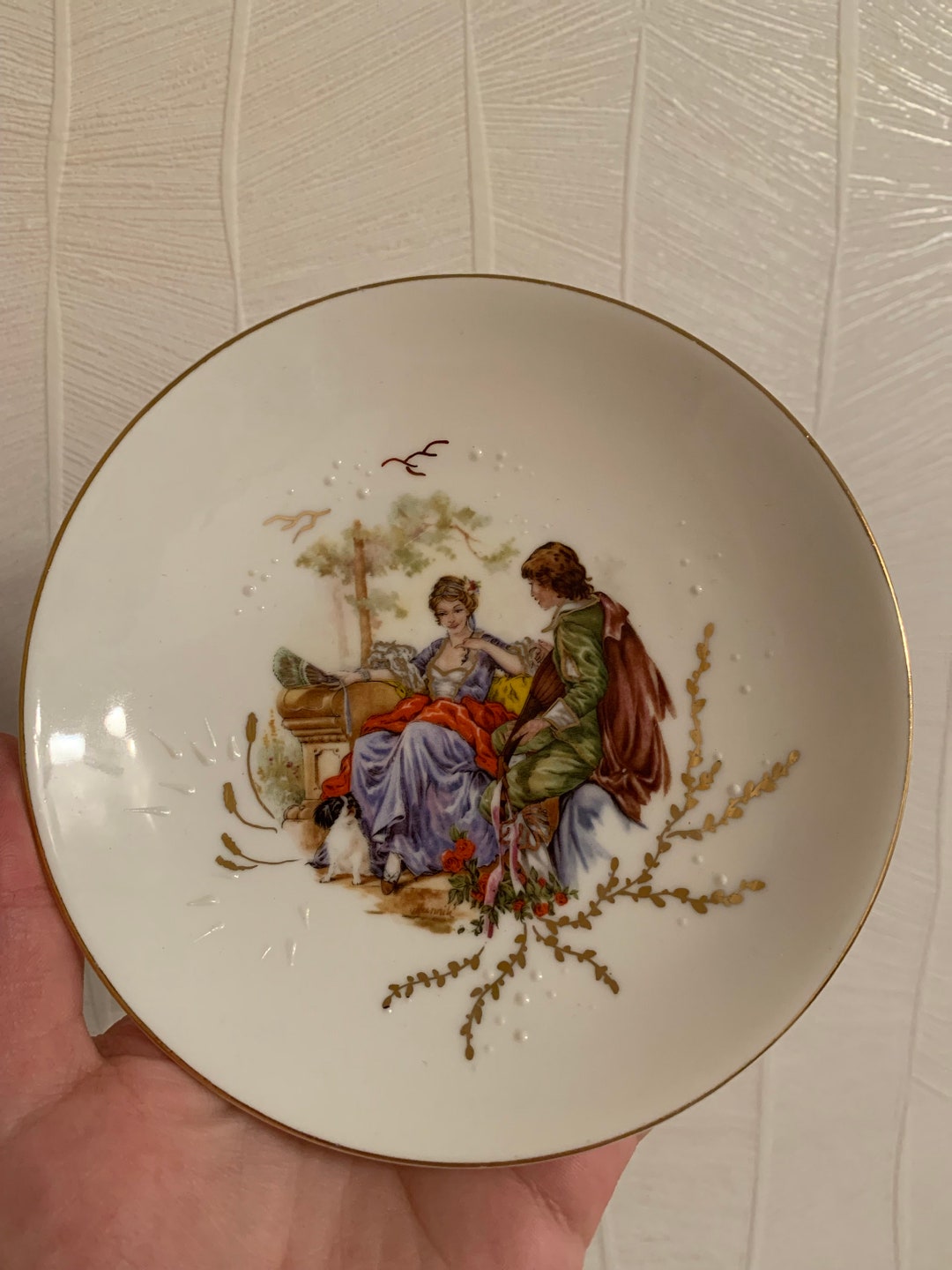 Bone Porcelain Collectible Vintage Hand Made Plate. Lithuania - Etsy