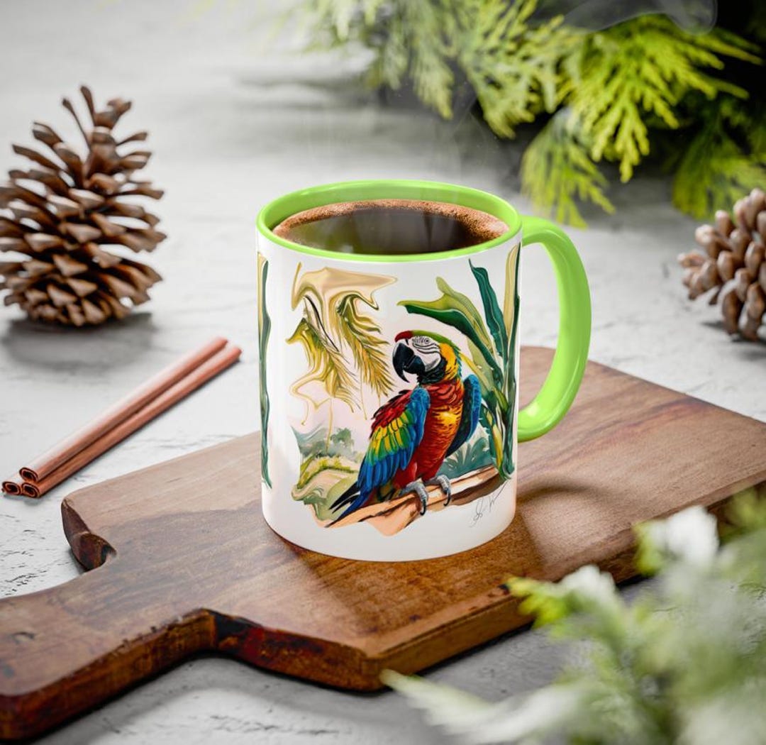 Macaw Coffee Cup - Etsy