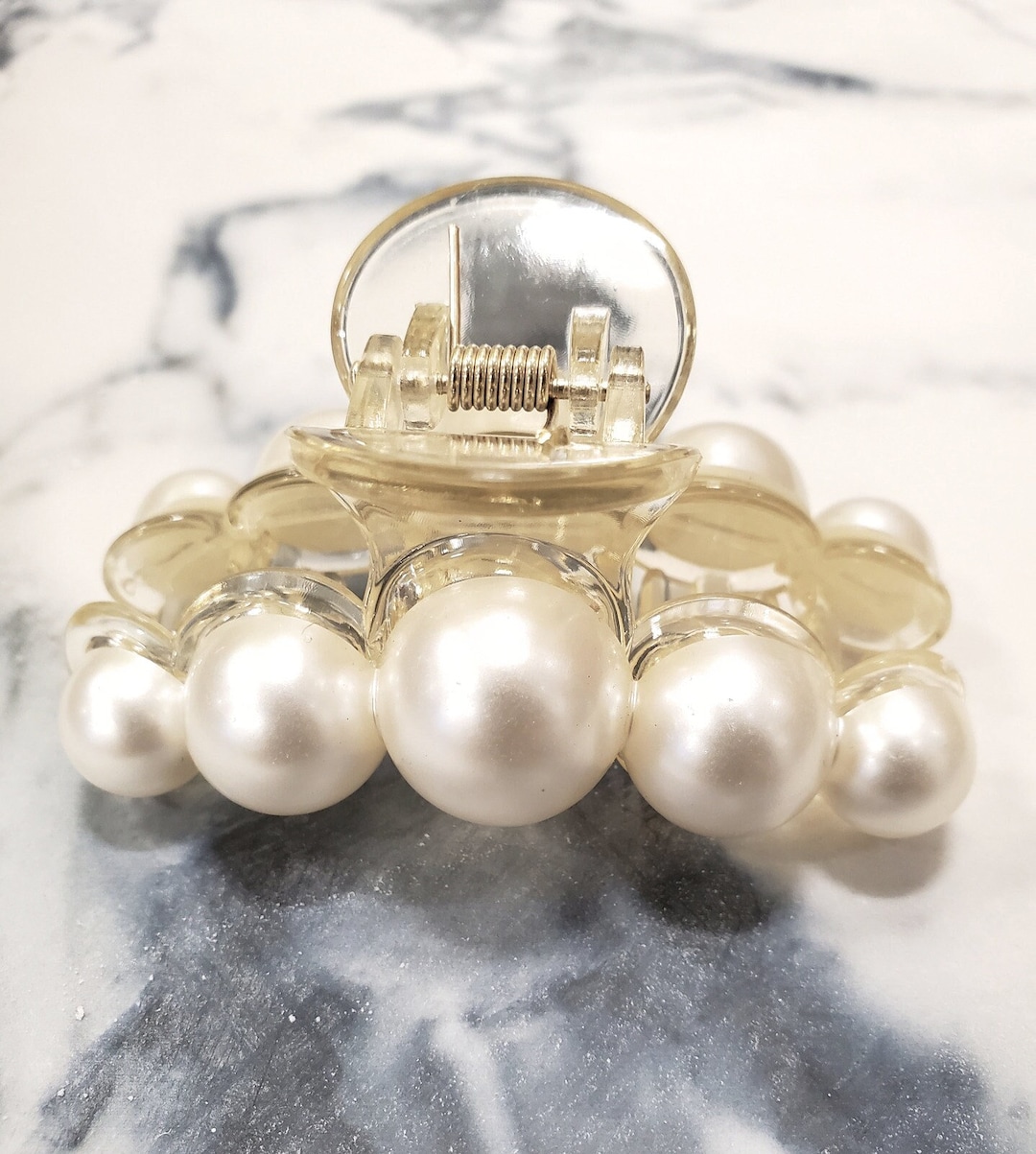 2 PIECES - Pearl Hair Claw Clips, Cute Hair Claw, Girl Hair Claw, Clamp ...