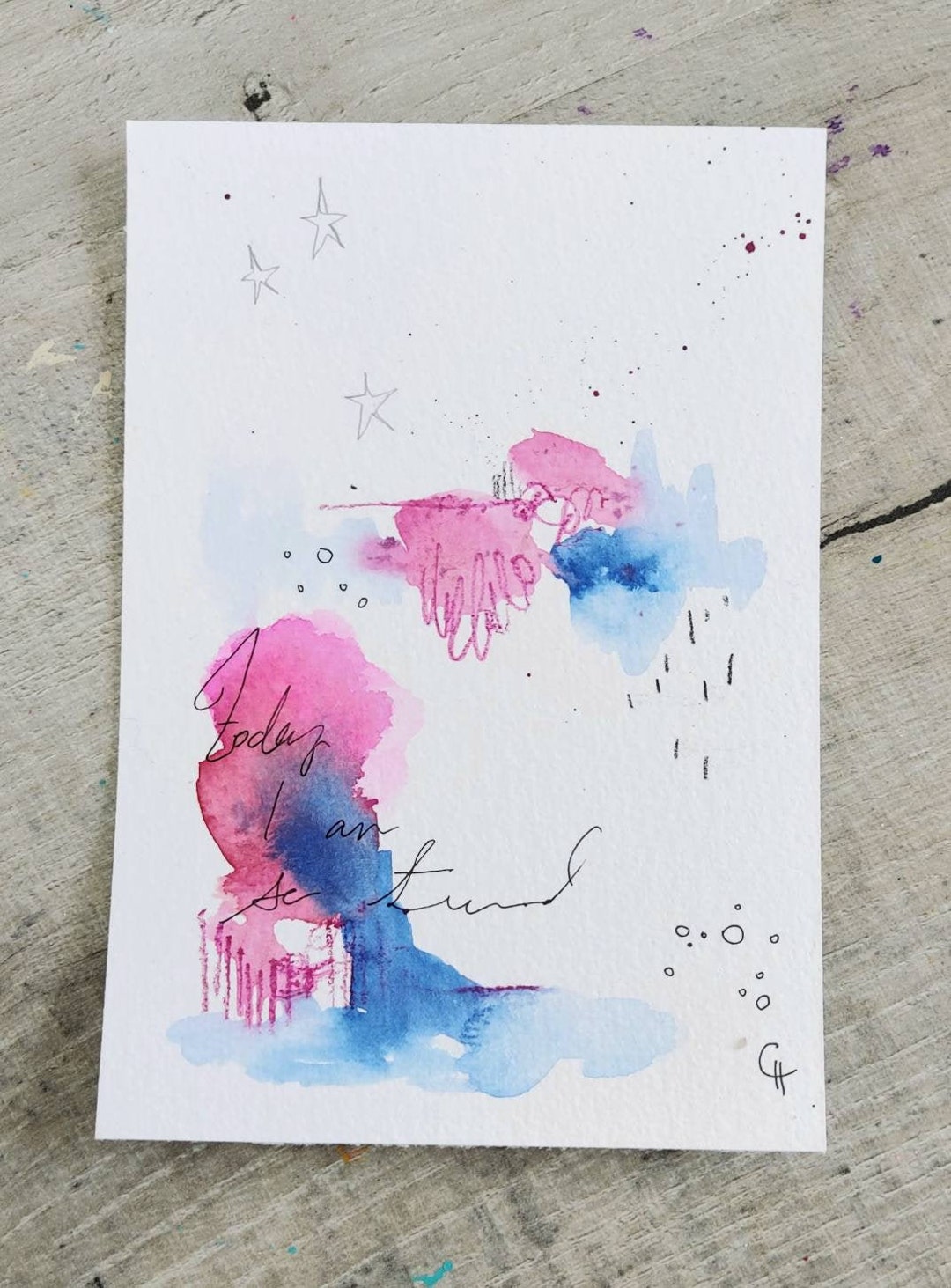 Today I Am so Tired Abstract Painting Original Art - Etsy