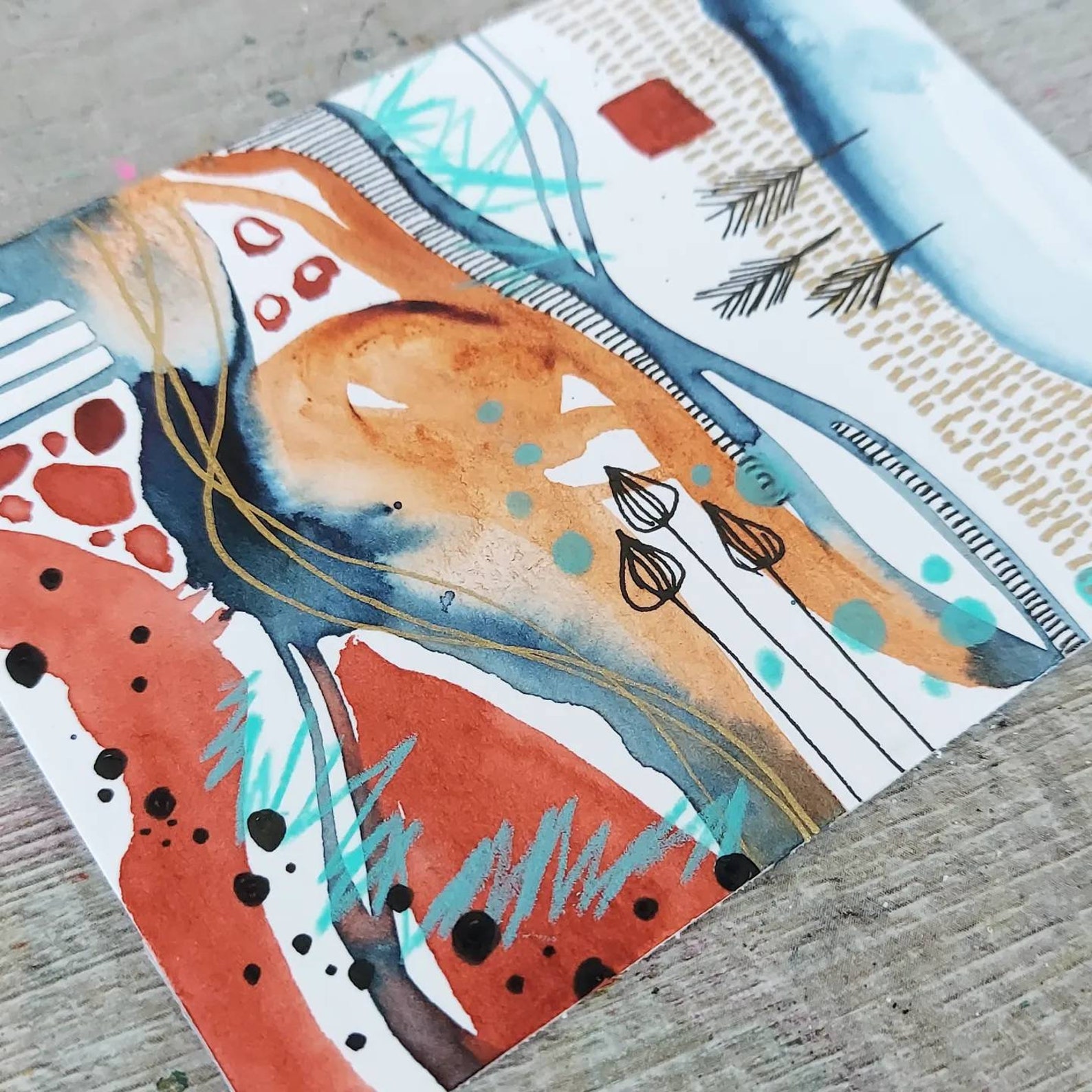 Mini Abstract 48 Abstract Painting Original Art Abstract - Etsy