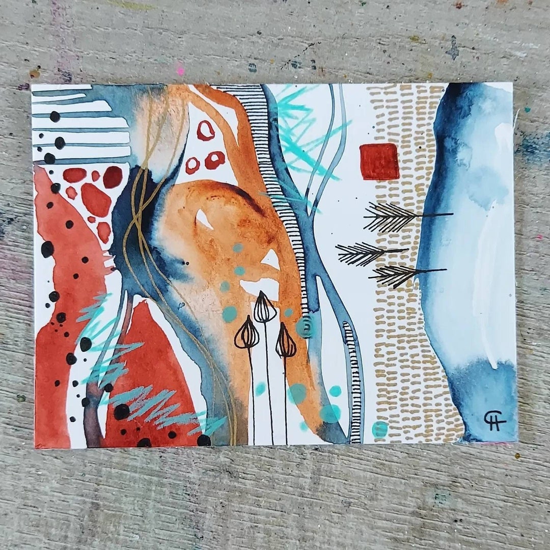 Mini Abstract #48 - Abstract Painting, Original Art, Abstract Art ...