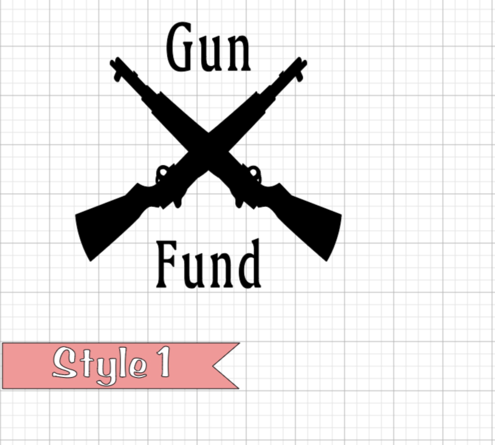 Gun Fund Decal - Etsy
