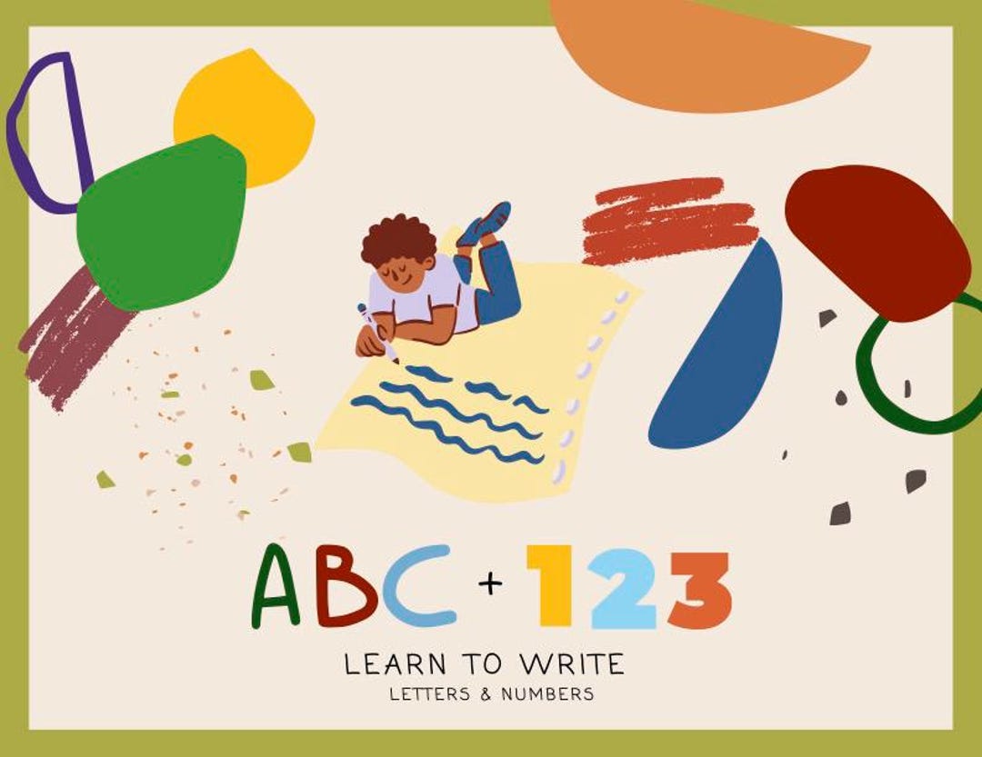 Christian Handwriting Book (letters & Numbers) - Etsy