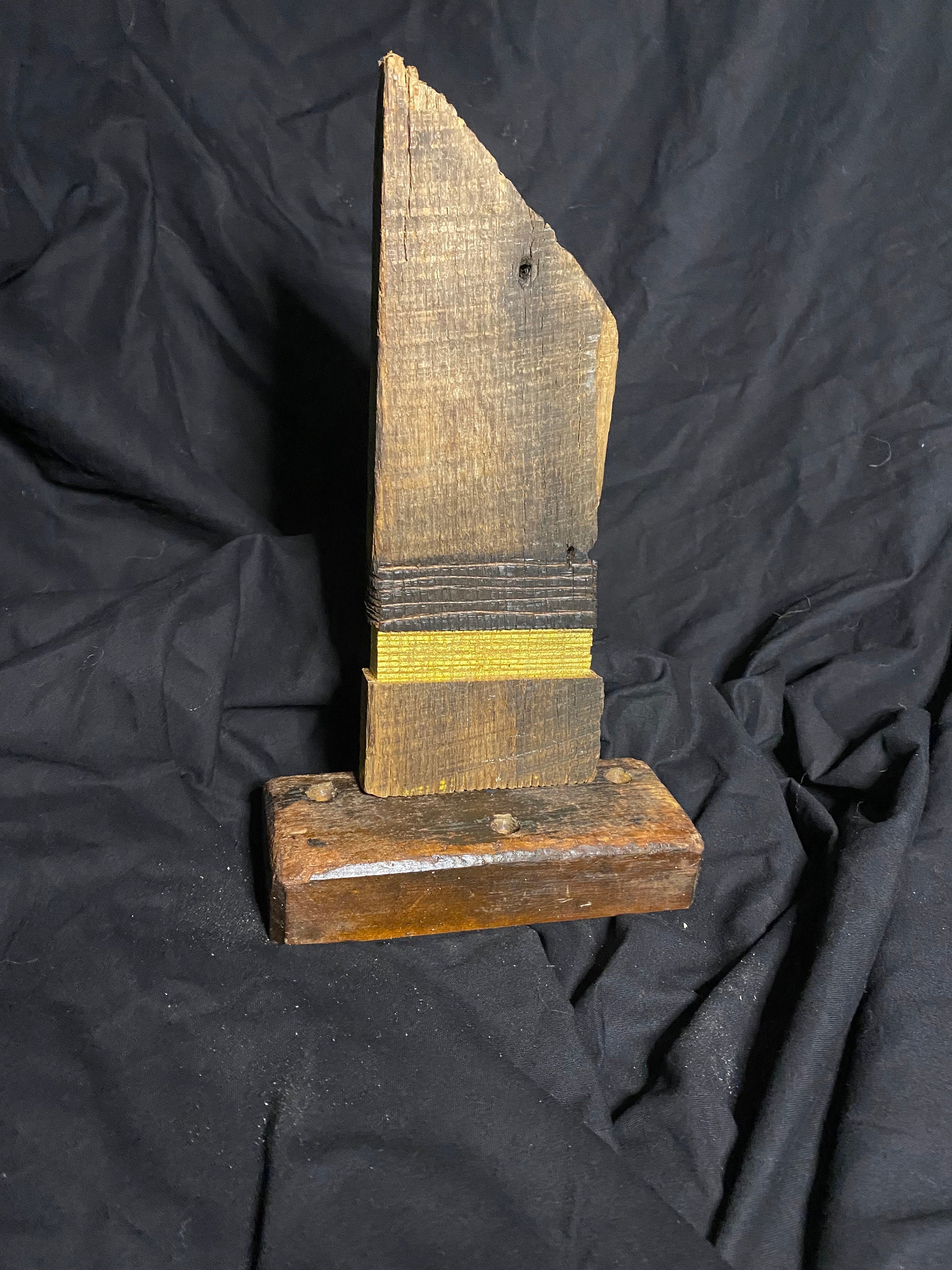 Contemporary Recycled Barn Wood Art Sculpture, Recycled Wood Sculpture ...