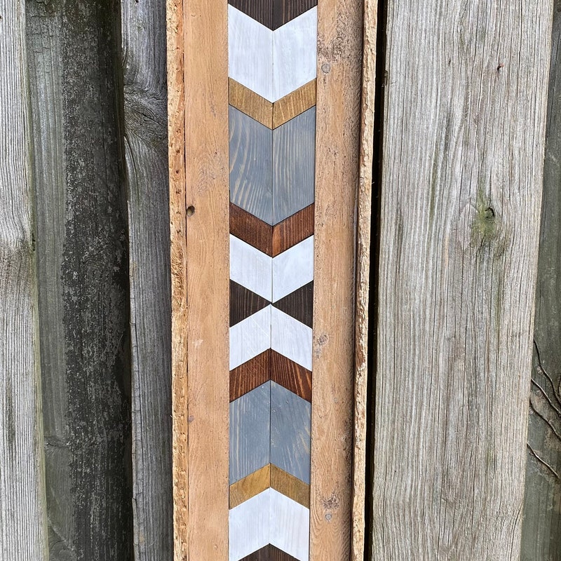 Chevron Wall Decor - Etsy