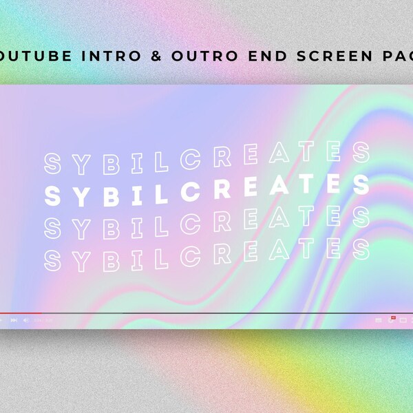 Pretty Pink Purple Trippy Youtube Intro and Outro End Screen Pack ...