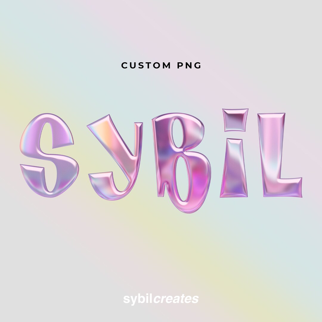 Custom PNG Adore Holo Transparent Name Text Word Clip Art Pink Purple ...