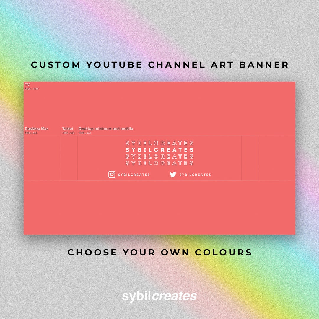 Custom Youtube Channel Art Banner Modern Clean Branding - Etsy
