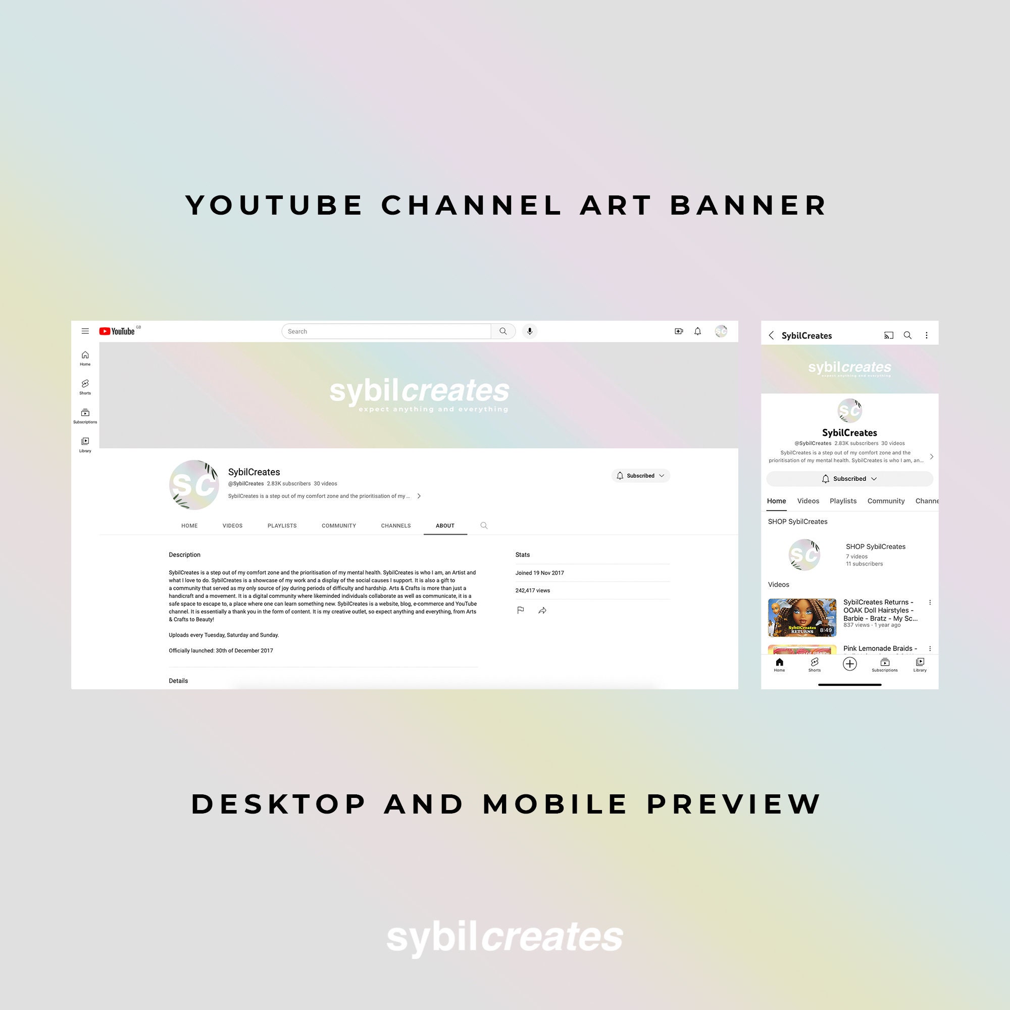 Youtube Channel Art Sky