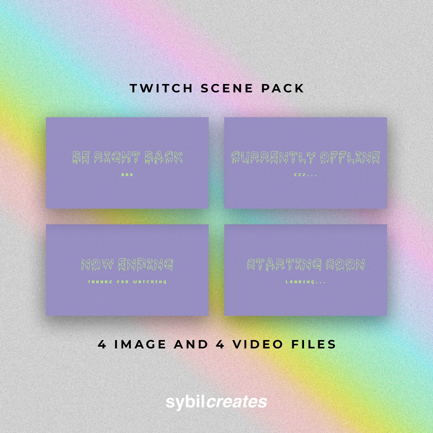 Twitch Scene Pack Drip Game Animated 4 Image and 4 Video Files Twitch ...