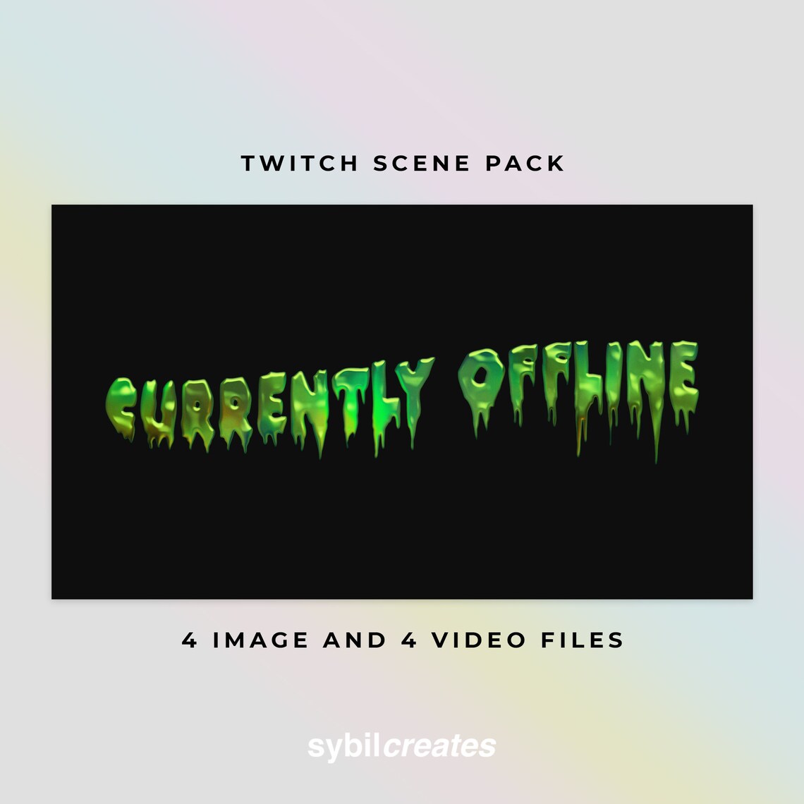 Twitch Scene Pack Monster Drip Animated 4 Image and 4 - Etsy