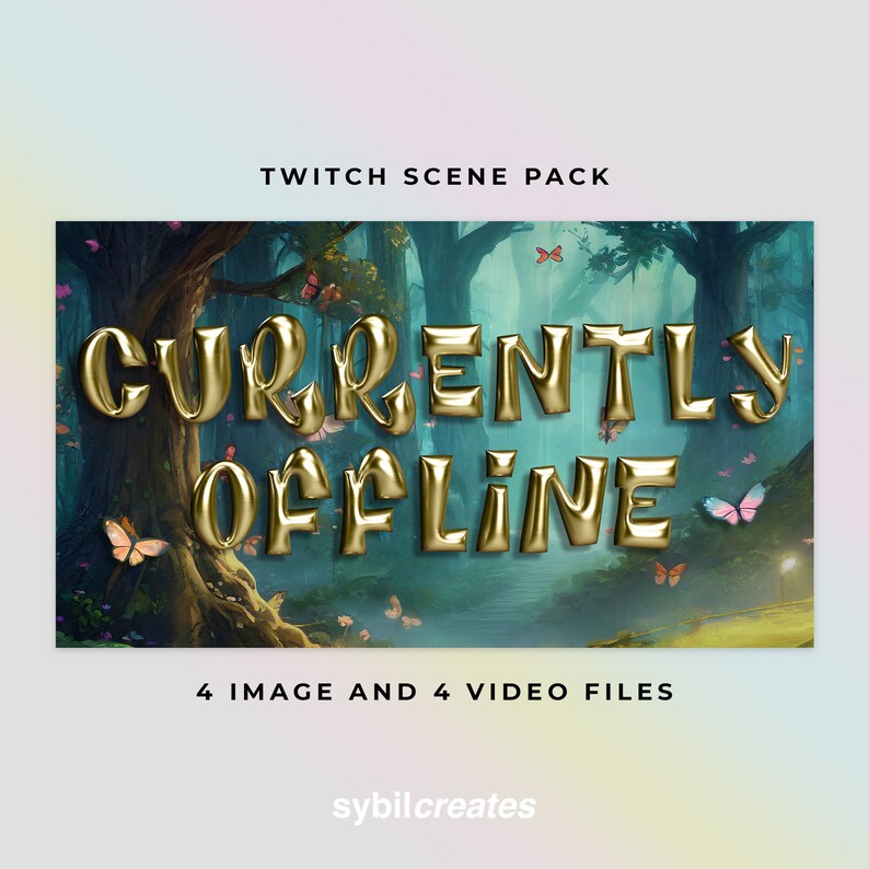 Twitch Scene Pack Enchanted Doll Animated 4 Image and 4 Video Files ...