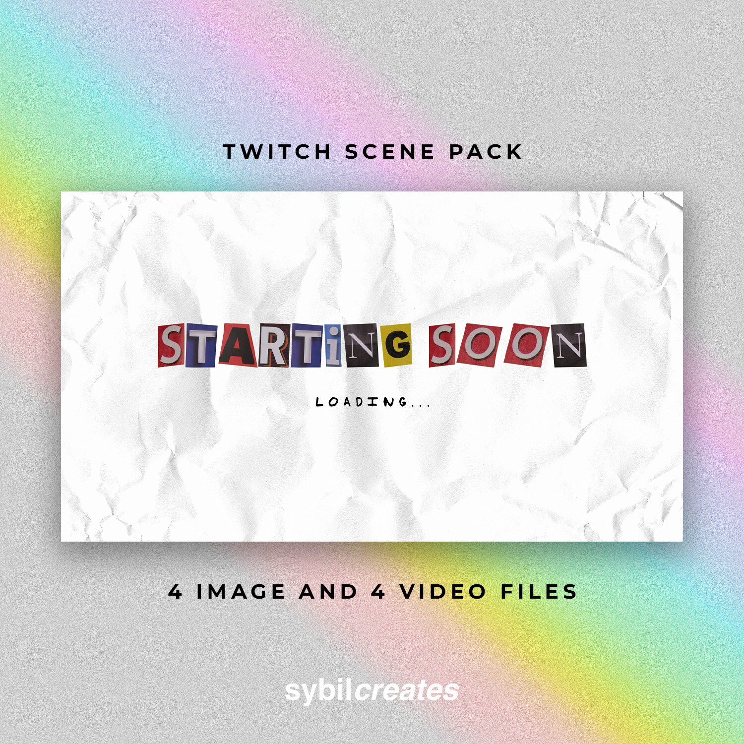 Twitch Scene Pack Clippings Animated 4 Image and 4 Video - Etsy UK