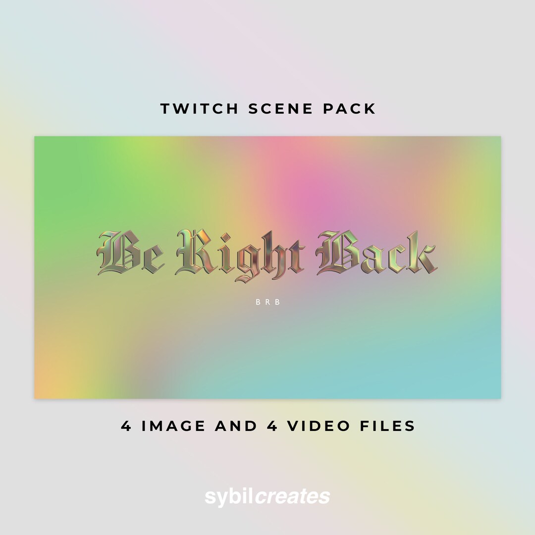 Twitch Scene Pack Modernesque Animated 4 Image and 4 Video Files Twitch ...