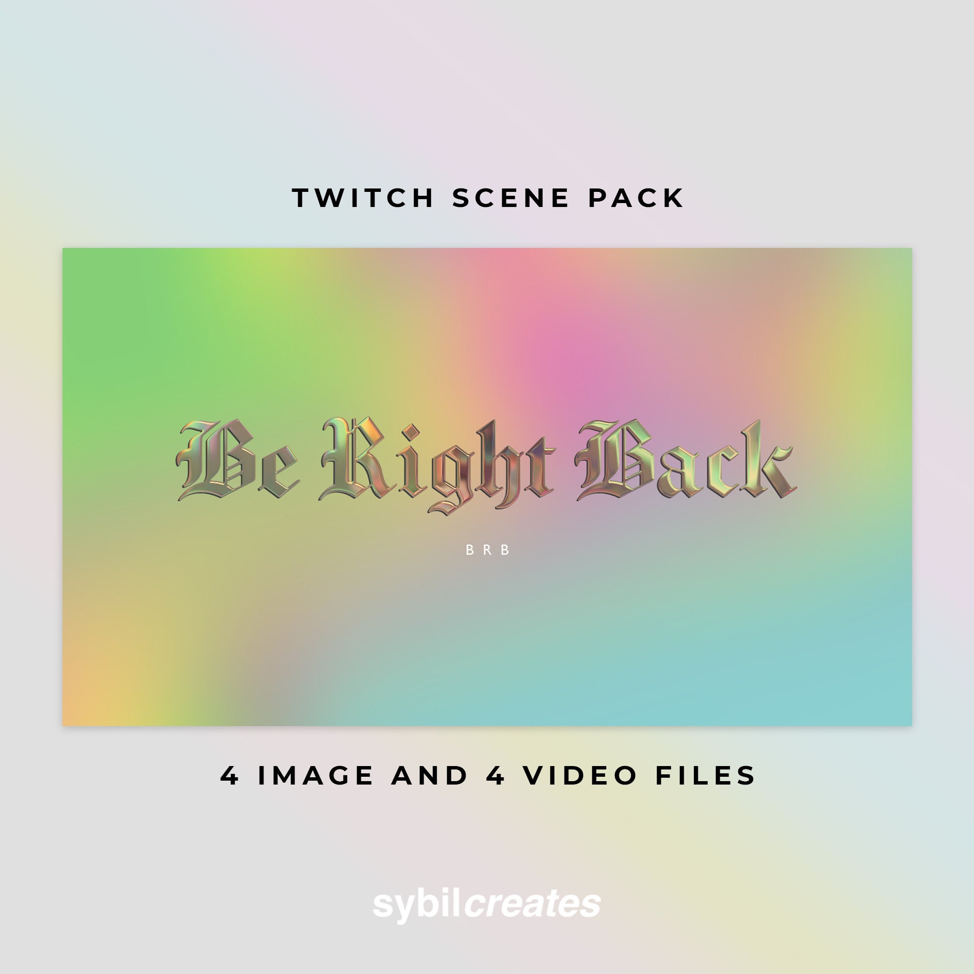 Twitch Scene Pack Modernesque Animated 4 Image and 4 Video Files Twitch ...