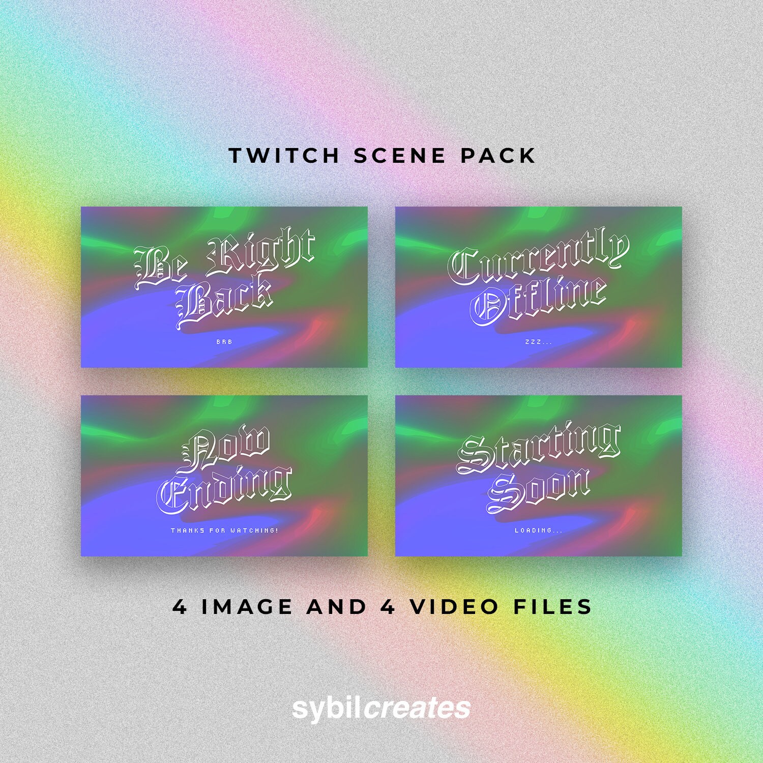 Twitch Scene Pack His Euphoria Animated 4 Image and 4 Video Files ...