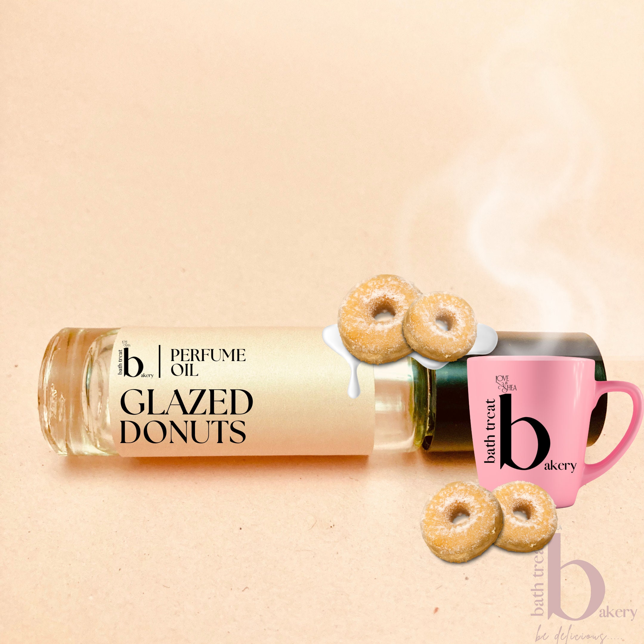 Glazed Donut Perfume Oil Rollerball: Vegan Gourmand Fragrance (10ml) - Etsy
